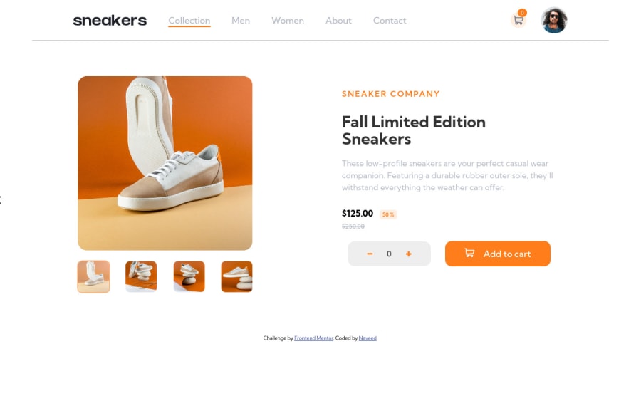 Frontend Mentor E Commerce Landing Page By Using Htmlcss And Javascript Only Coding Challenge