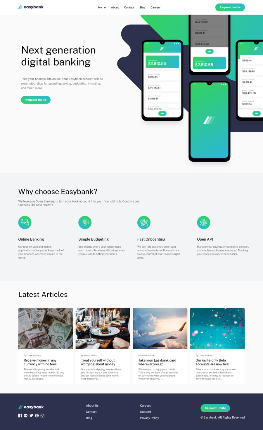 Frontend Mentor Responsive Landing Page Using Css Flexbox Coding