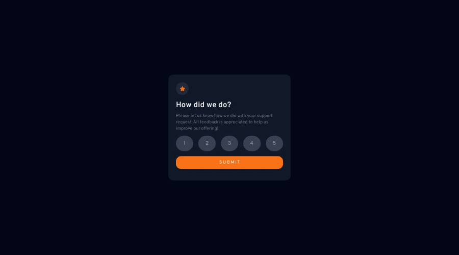 Frontend Mentor Interactive Rating Card With Tailwindcss Coding