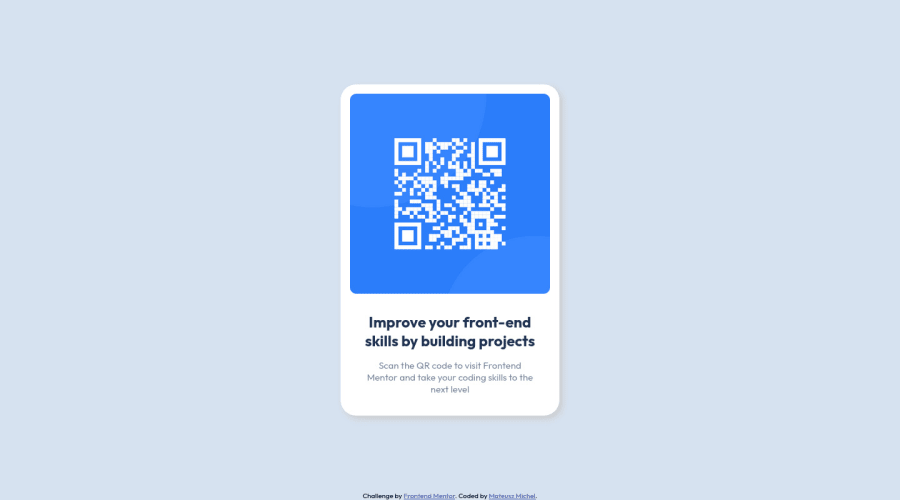 Frontend Mentor Qr Code Component With Html And Css Coding Challenge