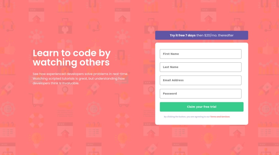Frontend Mentor Intro Component And Signup Form With Javascript