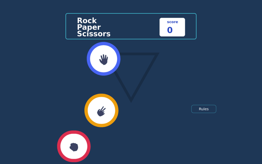 Frontend Mentor Rock Paper Scissors Coding Challenge Solution