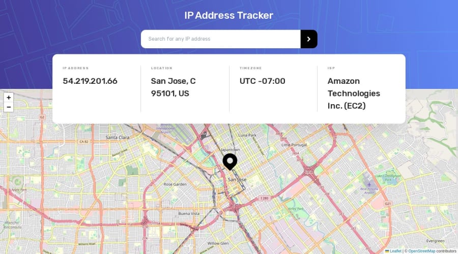 Frontend Mentor Ip Address Tracker Next13 Typescript Tailwindcss