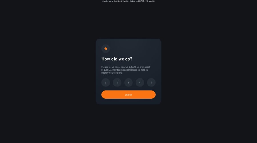 Frontend Mentor Frontend Mentor Interactive Rating Component Coding