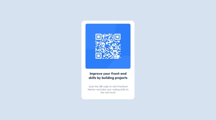Frontend Mentor Built A Qr Code Component Using Html And Css Coding 6031