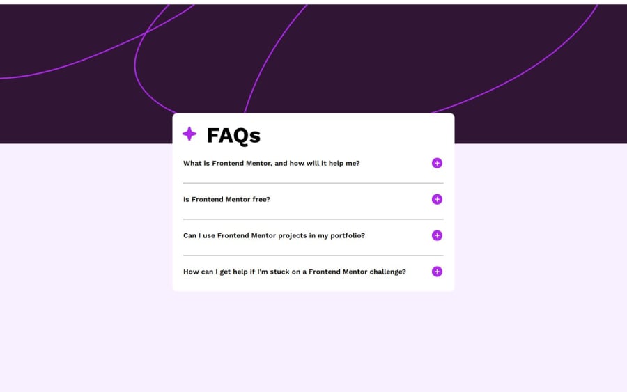 Frontend Mentor Faq Accordion Main Coding Challenge Solution