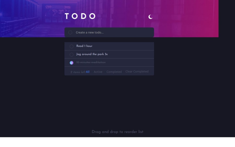 Frontend Mentor Frontend Mentor React Todo App Solution Coding