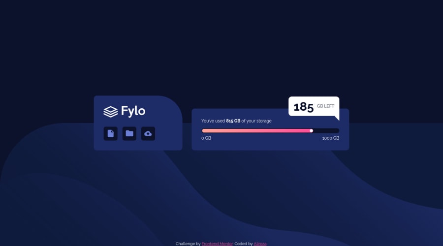 Frontend Mentor Fylo Data Storage Component Using Css Only Grid Coding Challenge Solution