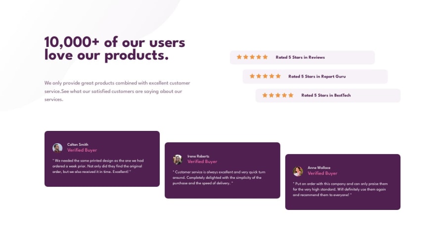 Frontend Mentor Responsive Social Proof Section Using Css Coding