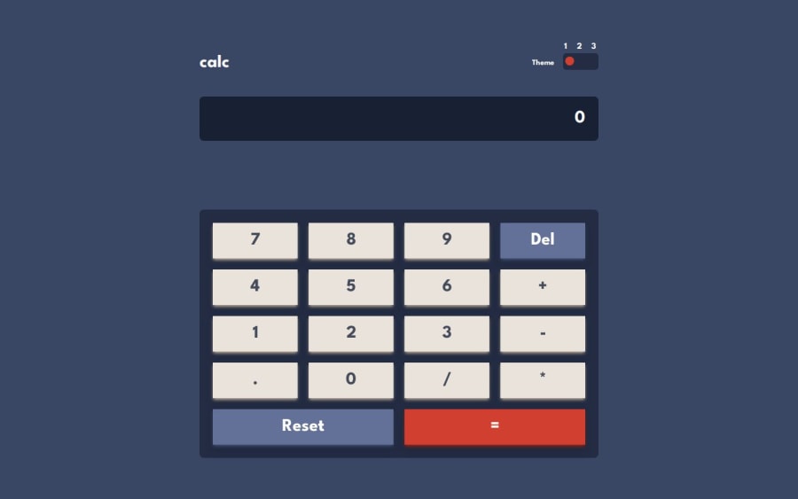 Frontend Mentor A Simple Calculator App Using React Js Context And Tailwind Css Coding
