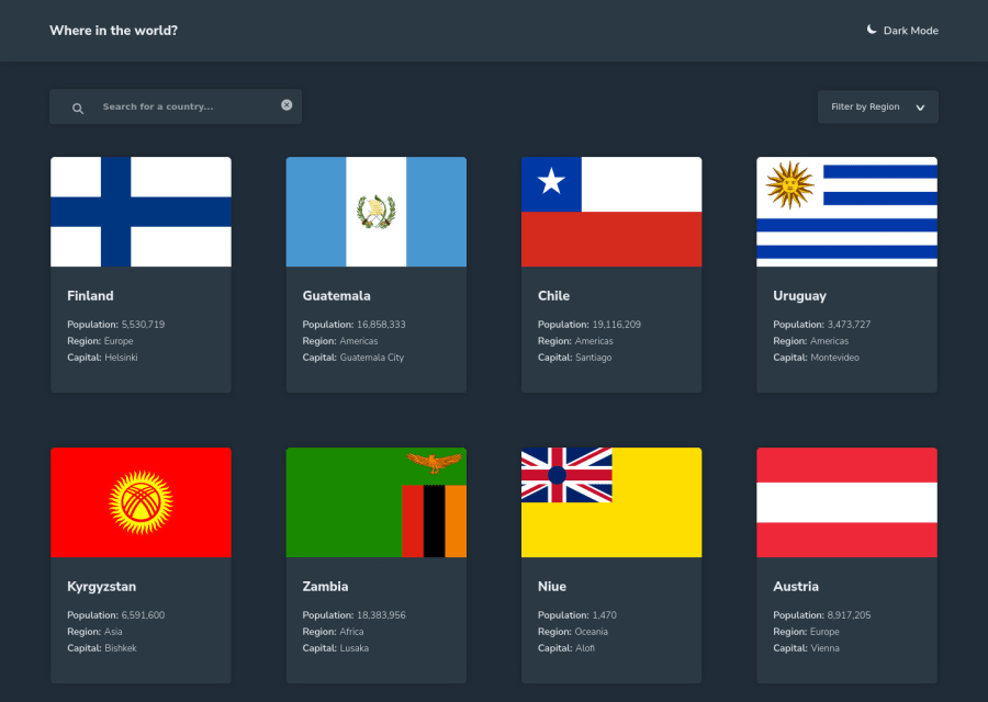 Frontend Mentor Countries Api With React And Styled Components Extra Lazy Load Coding