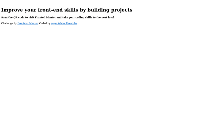 Frontend Mentor Qr Code Page With Css And Html Coding Challenge Solution