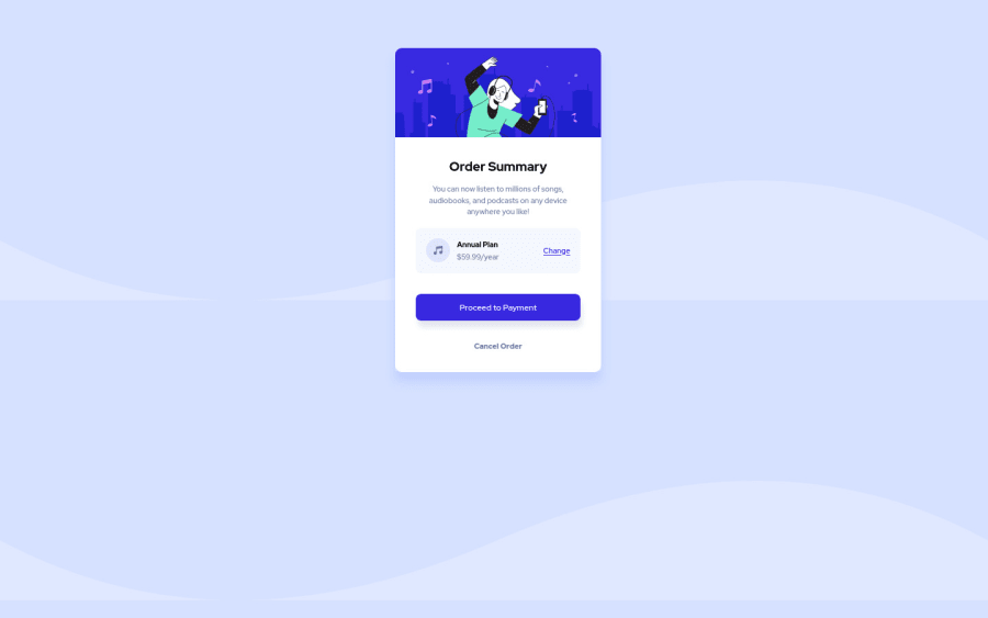 Frontend Mentor Order Summary Card Using Html And Css Coding