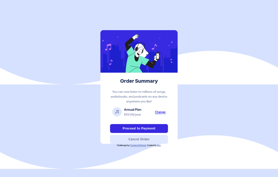 Frontend Mentor Order Summary Card Using Html And Css Coding Challenge Solution