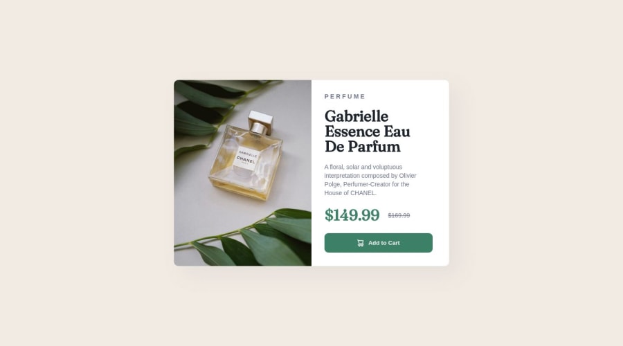 Frontend Mentor Product Preview Card Component Using Flexbox Coding
