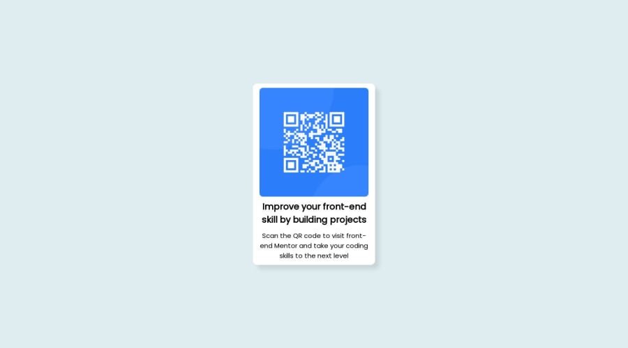 Frontend Mentor Responsive Qr Code Using Css Flex Coding Challenge Solution