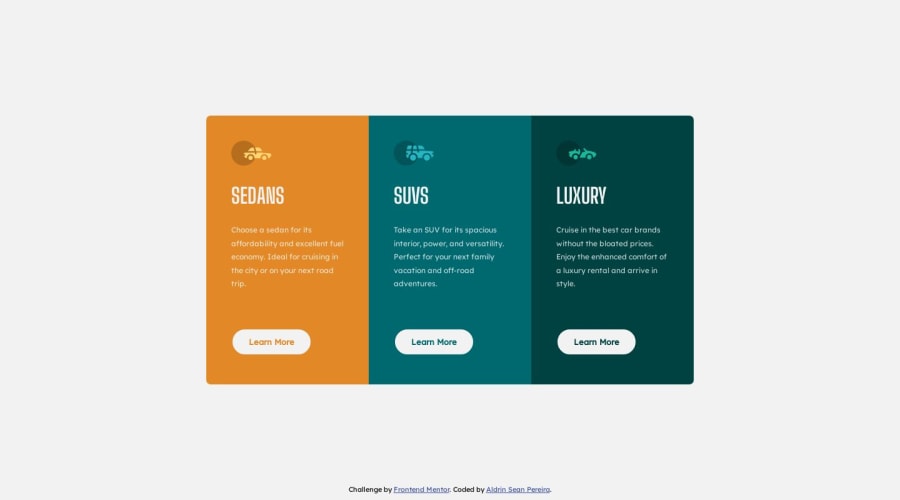 Frontend Mentor 3 Column Preview Card Component Using Html Css Coding Challenge Solution