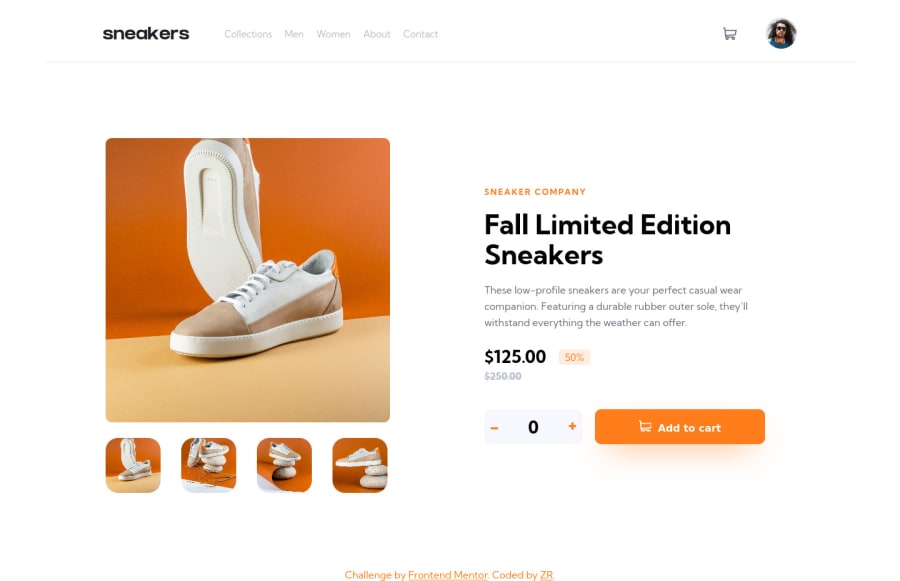 Frontend Mentor Ecommerce Product Page With Css And Vanila Js Only Coding Challenge Solution