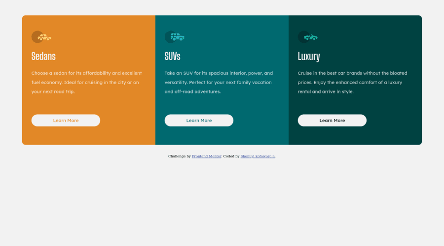 Frontend Mentor Responsive 3 Column Preview Card Component Using Html And Css Coding Challenge