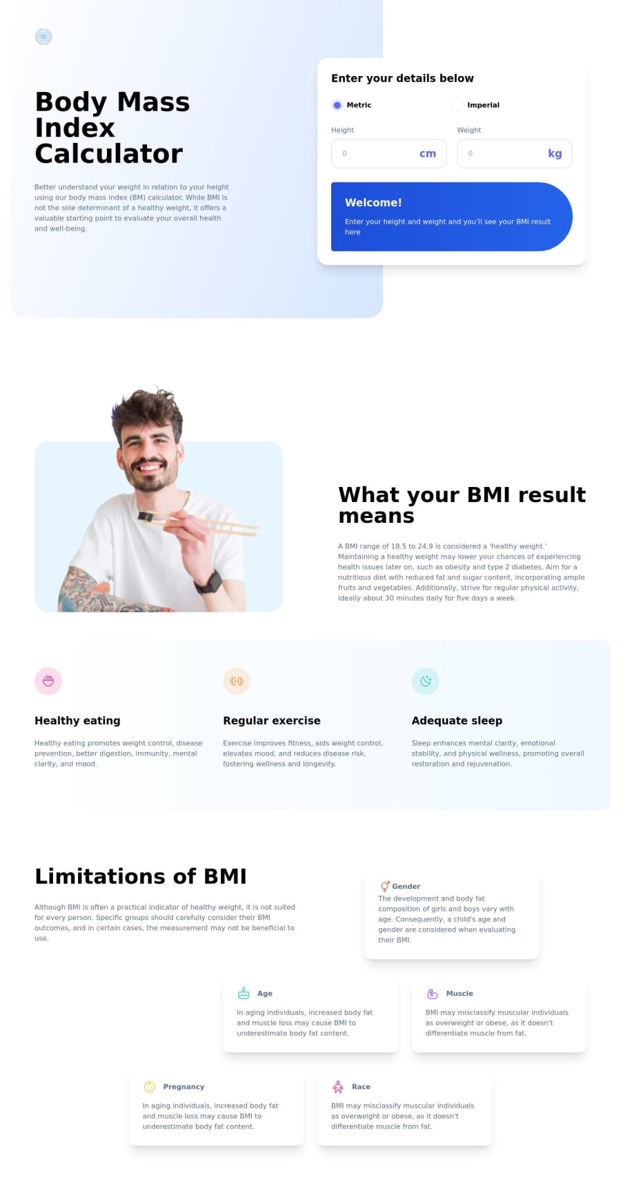 Frontend Mentor Bmi Calculator Coding Challenge Solution