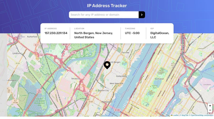 Frontend Mentor Ip Address Tracker Master Using Fetch Api Coding Challenge Solution