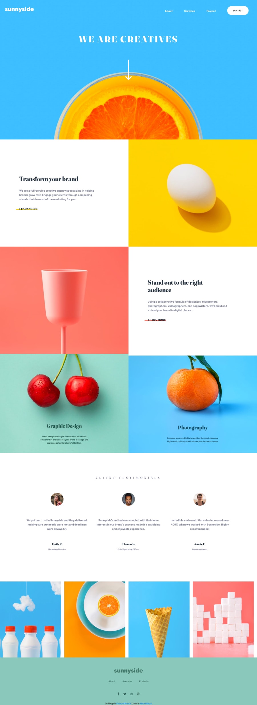 Frontend Mentor Bootstrap Html Css Javascript Coding Challenge Solution