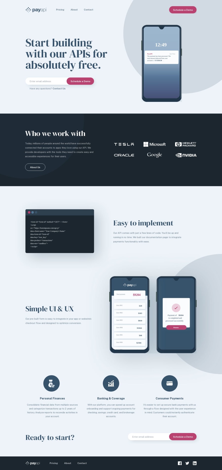 Frontend Mentor Payapi Multi Page Website Nextjs Typescript Tailwind Eslint Coding