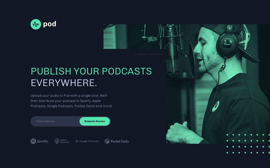 Frontend Mentor Pod Request Access Landing Page Nx Style Dictionary