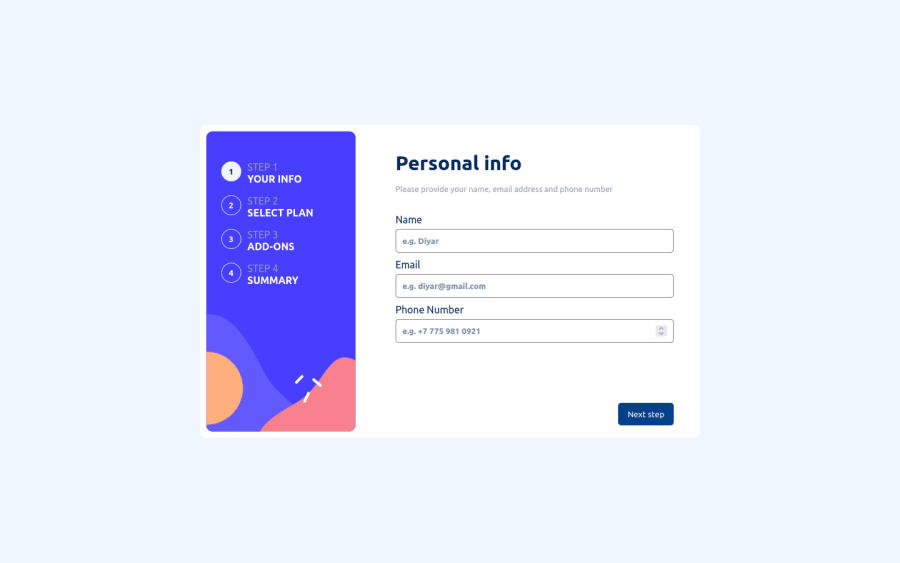 Frontend Mentor Multi Step Form React Redux Sass Coding Challenge