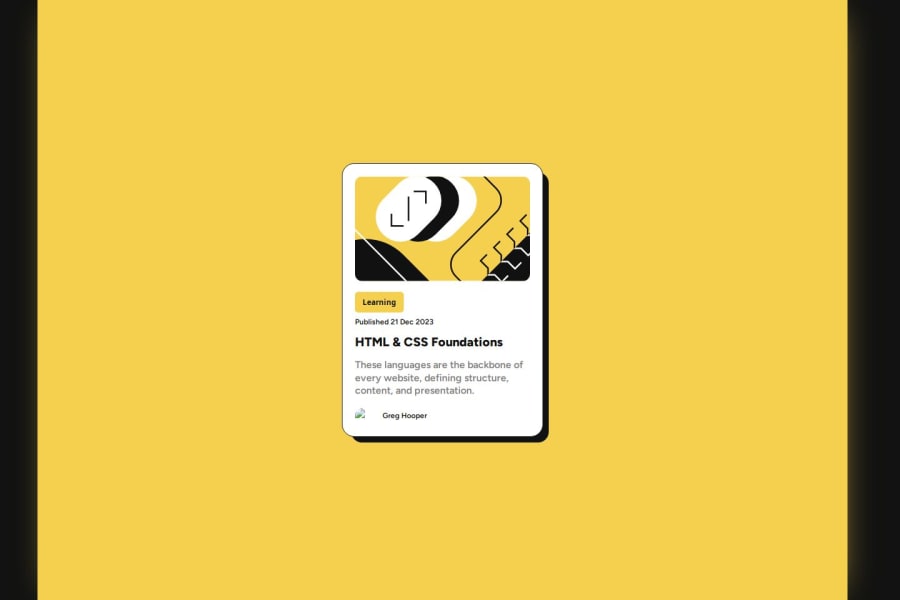 Frontend Mentor Html Css Coding Challenge Solution