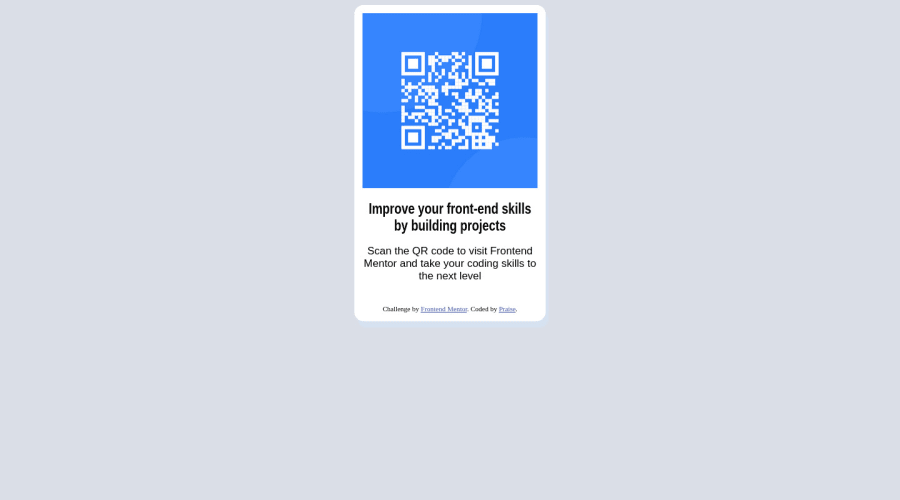Frontend Mentor Qr Code Component Using Html Coding Challenge Solution