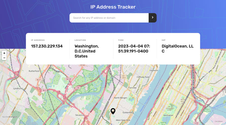 Frontend Mentor Ip Address Tracker Using React And Tailwind Coding