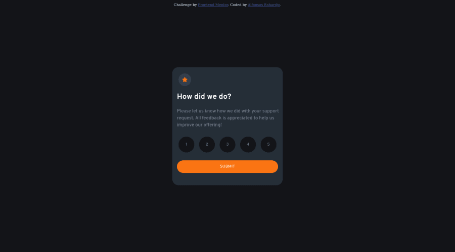 Frontend Mentor Interactive Rating Component Using Flexbox Coding