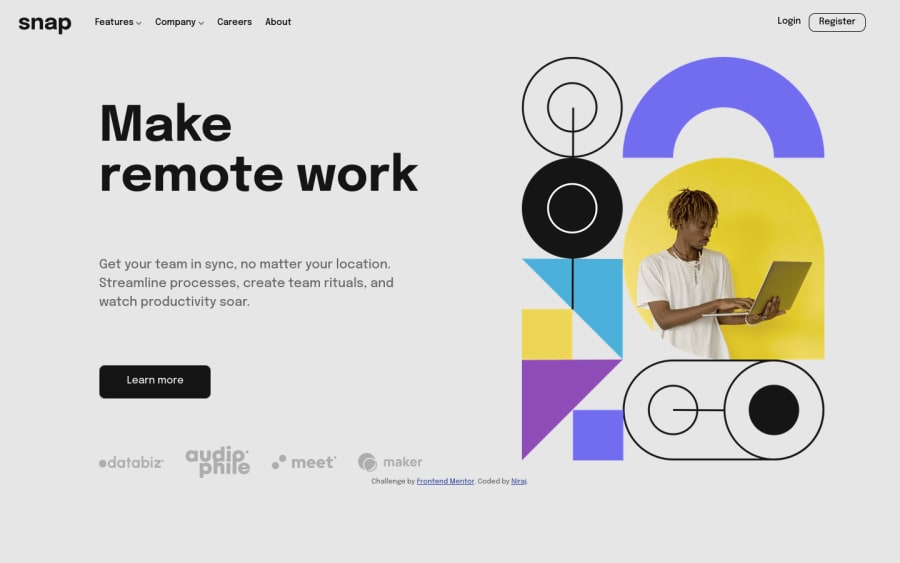 Frontend Mentor Responsive Website Using Css Flexbox Coding Challenge 9811