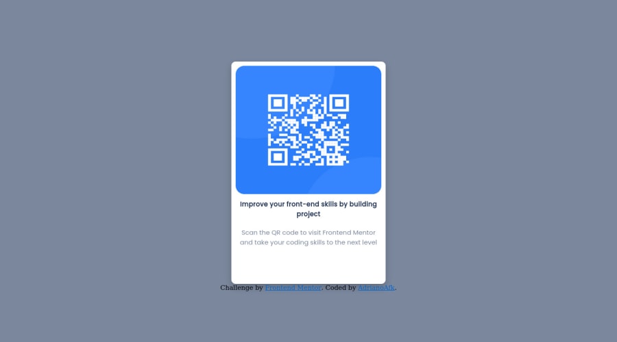 Frontend Mentor Qr Code Component Page With Css And Html Coding Challenge Solution