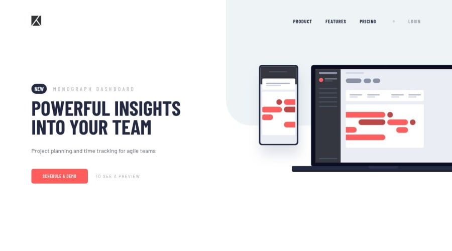 Frontend Mentor Project Tracking Intro Component Html Scss Js Coding Challenge Solution
