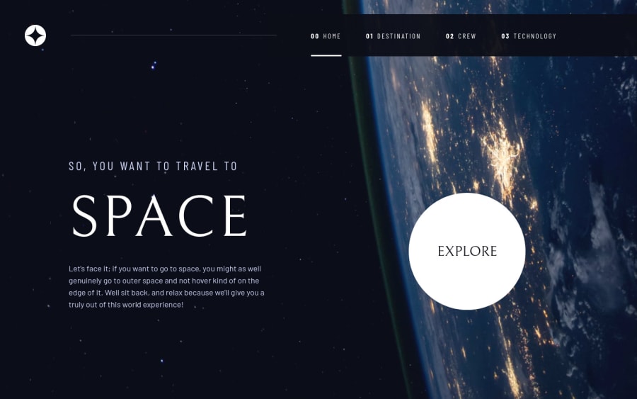 Frontend Mentor Space Tourism Solution With React Styled Components