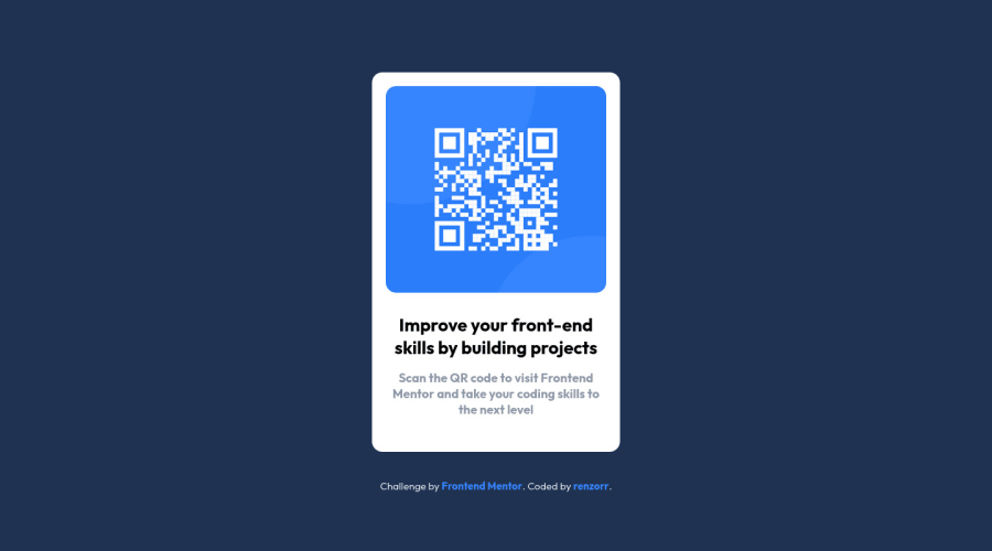 Frontend Mentor Qr Code Component Coding Challenge Solution