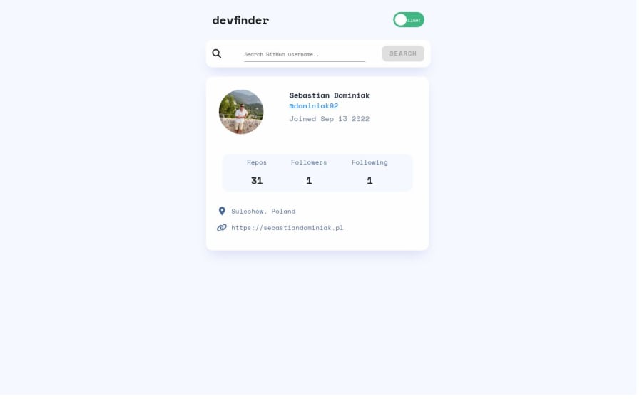 Frontend Mentor Github User Search App Made With Vue Coding Challenge Solution 2317