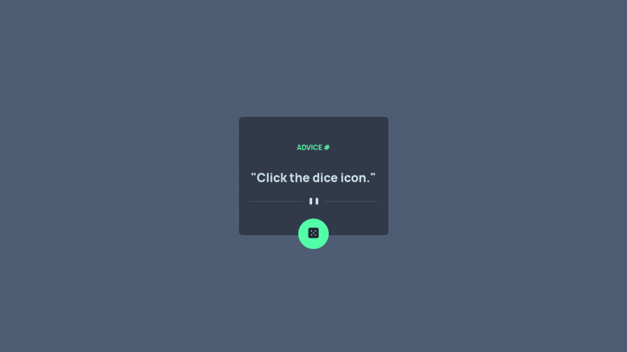 Frontend Mentor Advice App Built Using React Coding Challenge Solution