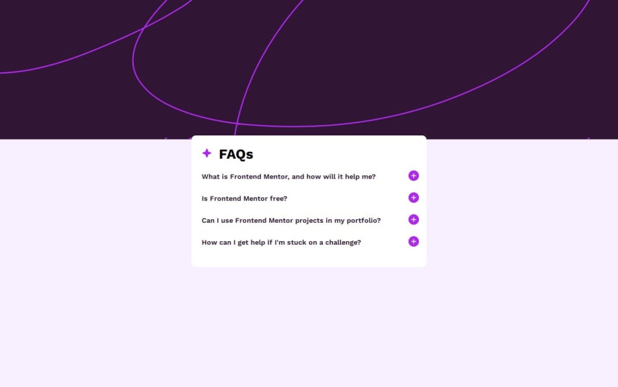 Frontend Mentor Responsive Faq Accordion Coding Challenge Solution