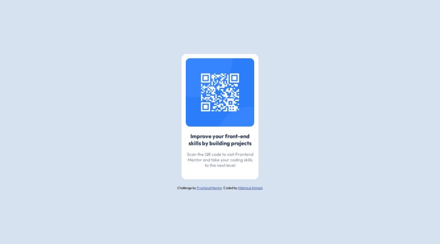Frontend Mentor Qr Code Component Useing Css Flexbox Coding Challenge Solution