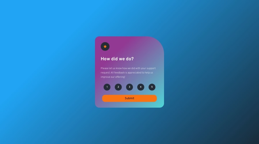 Frontend Mentor Interactive Rating Component Using Html And Css And Javascript 🎯 Coding