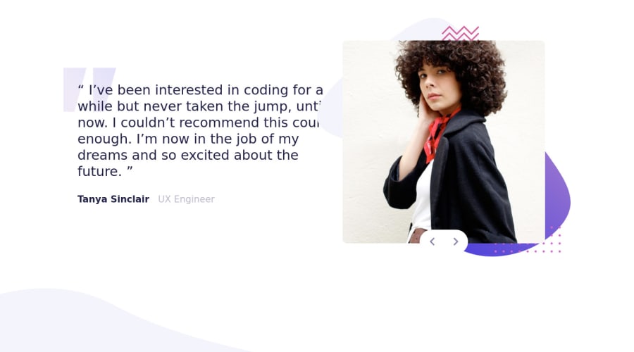 Frontend Mentor Testimonial Slider Using Html Css And Javascript Coding Challenge Solution