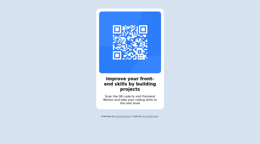 Frontend Mentor 1st Attempt Qr Code Component Coding Challenge Solution