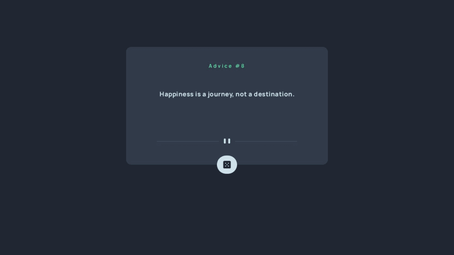 Frontend Mentor Advice Generator Using React Vite Typescript And