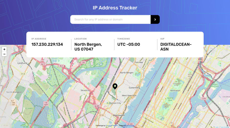 Frontend Mentor Html Css Js Ip Address Tracker Coding Challenge Solution
