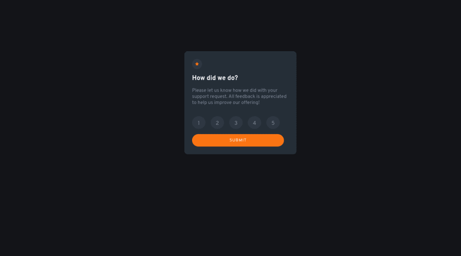 Frontend Mentor Interactive Rating Component With Dom And Jquery Coding Challenge Solution