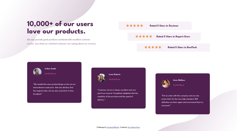 Frontend Mentor Responsive Html And Css Solution Using Css Grid And Flexbox Coding Challenge