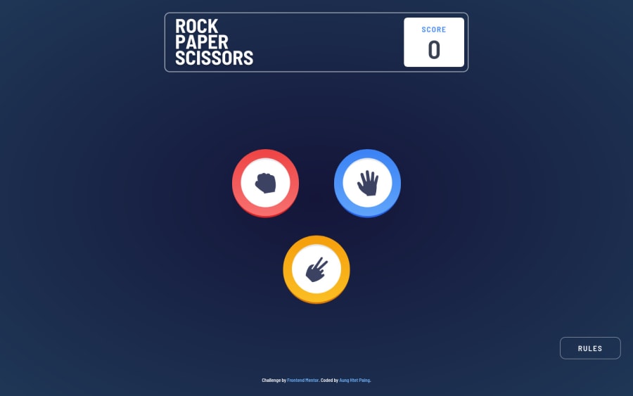 Frontend Mentor Rock Paper Scissors Game With Tailwind And Alpinejs Coding Challenge Solution